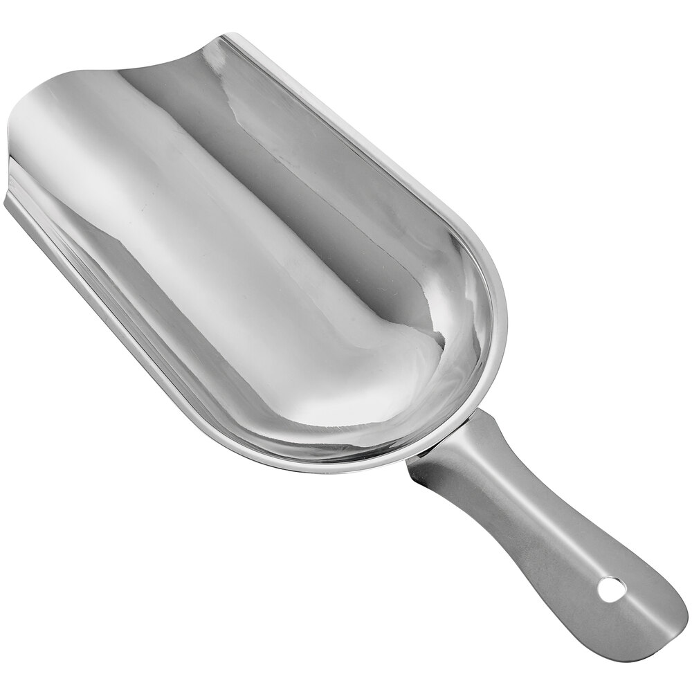 Choice 16 oz. Stainless Steel Bar Scoop