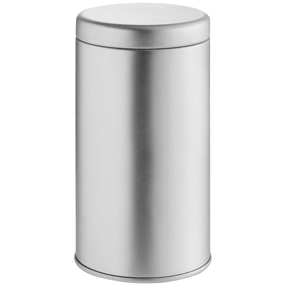 2 9/16" x 4 5/16" Silver Tea Tin - 60/Case