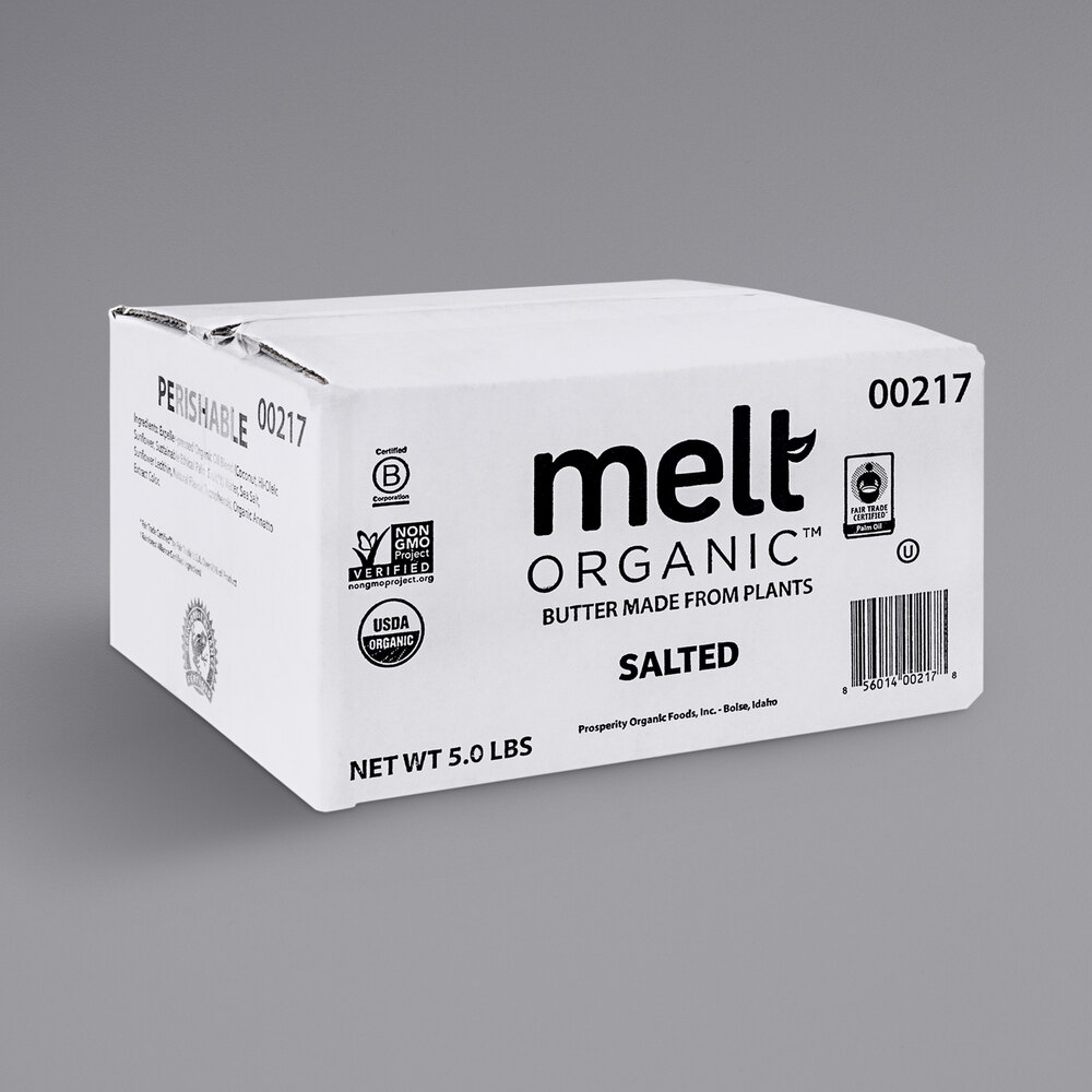 Melt Organic Plant-Based Vegan 5 lb. Salted Butter