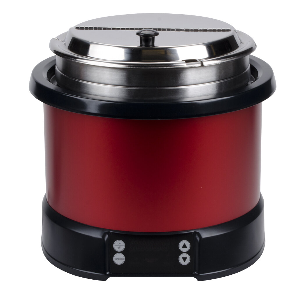Vollrath 74110140 Mirage 11 Qt. Red Induction Rethermalizer - 120V, 800W