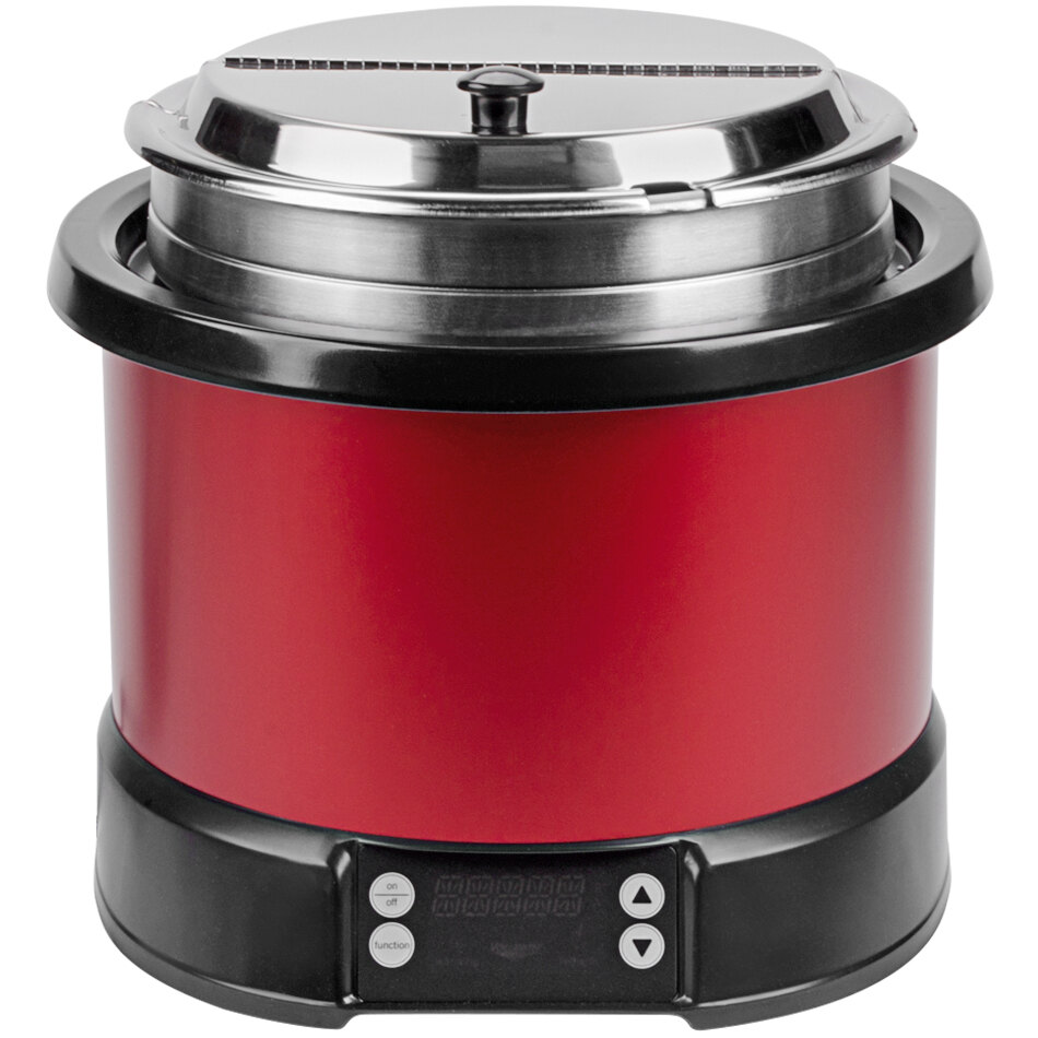 Vollrath 74110140 Mirage 11 Qt. Red Induction Rethermalizer - 120V, 800W