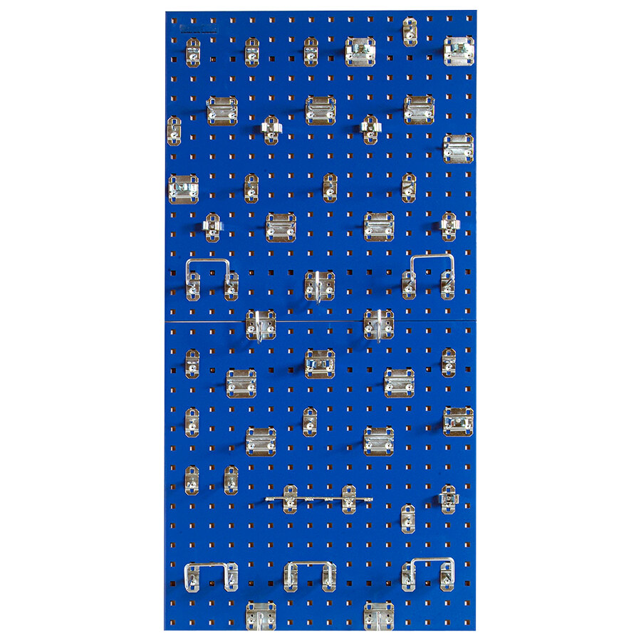 Triton Products 24" x 24" Blue Steel LocBoard with 46 Hooks - 2/Pack