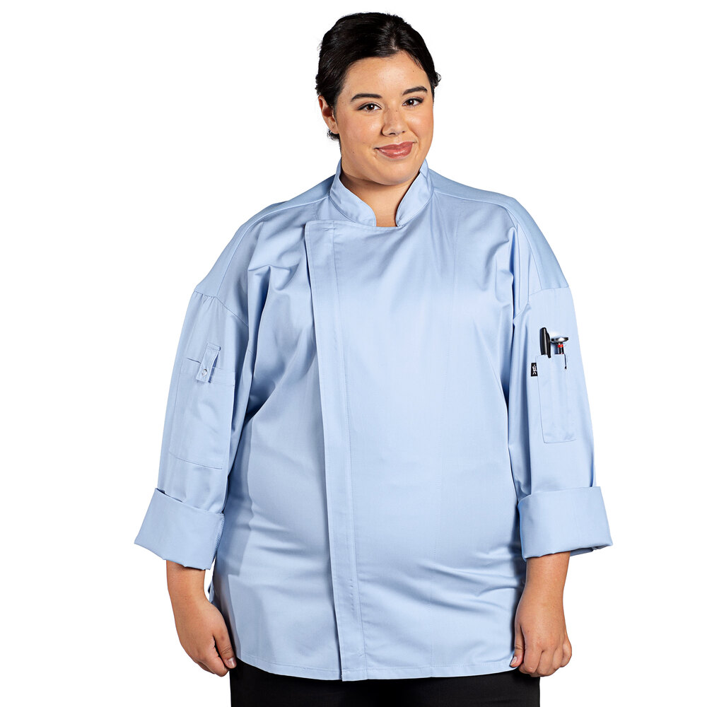 Uncommon Chef Endeavor Pro Vent Unisex Lightweight Sky Blue Long Sleeve ...