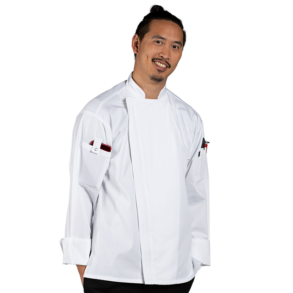 Uncommon Chef Endeavor Pro Vent Unisex Lightweight White Long Sleeve ...