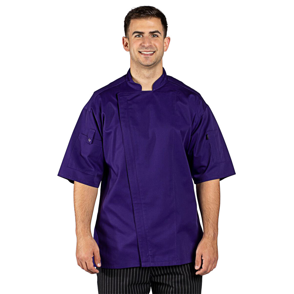 Uncommon Chef Venture Pro Vent Unisex Lightweight Grape Short Sleeve ...