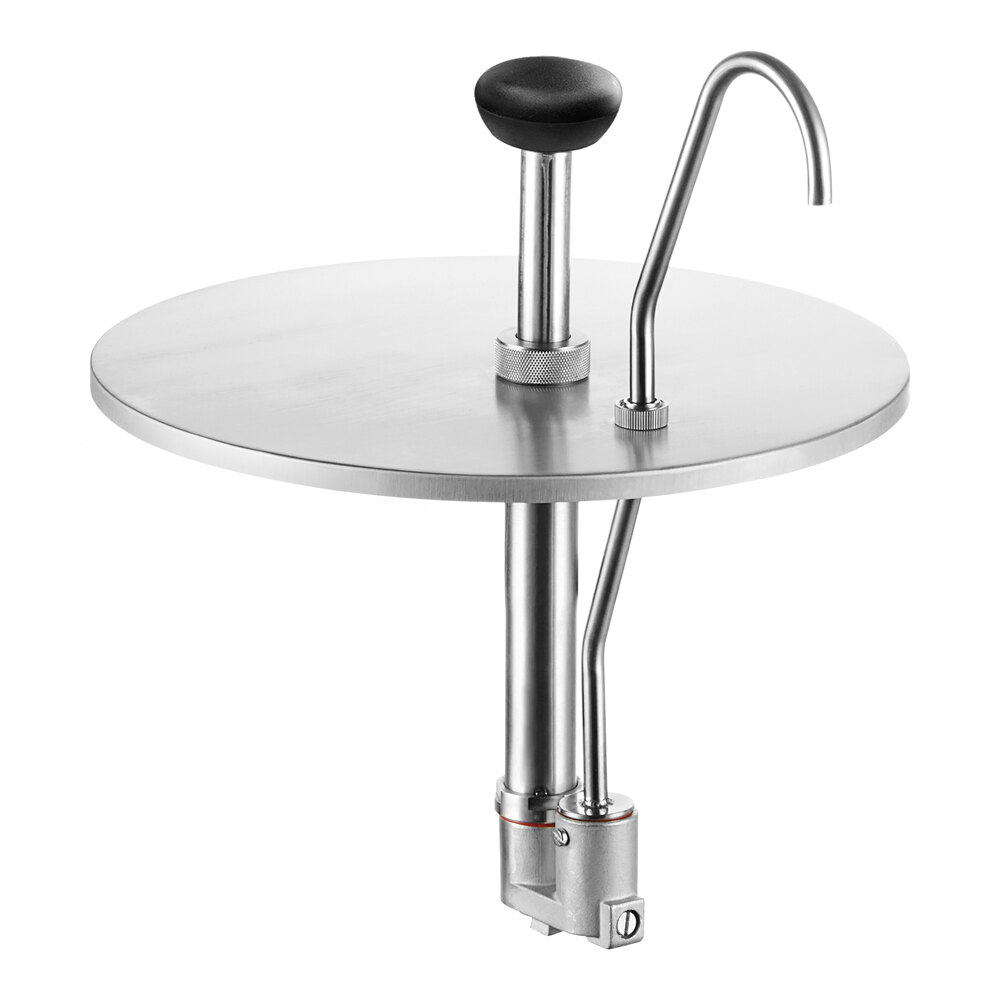 ServSense 0.6 fl. oz. Stainless Steel Inset Pump with Lid for 11 Qt. Inset