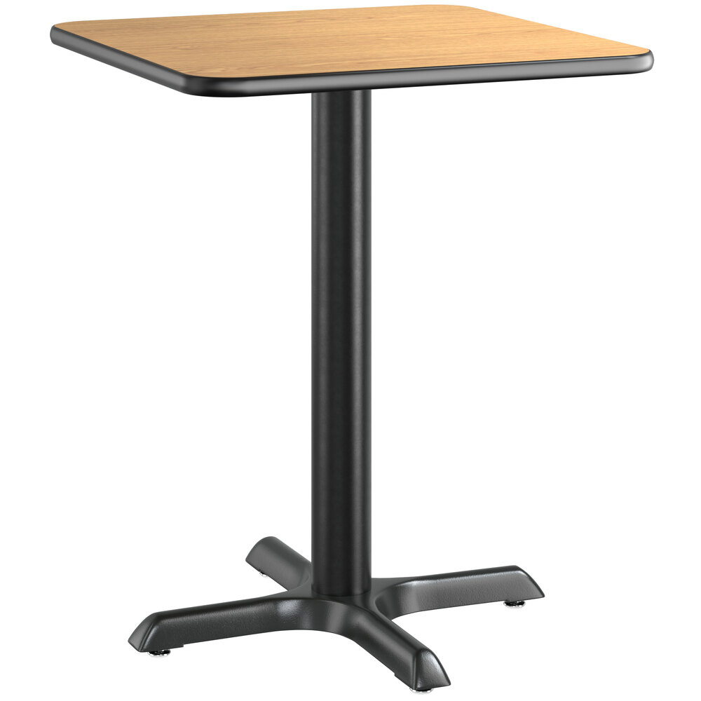 Lancaster Table & Seating 24" x 24" Reversible Walnut / Oak Laminated ...