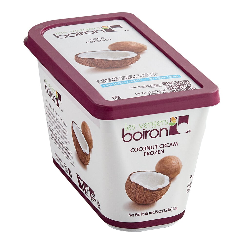 Les Vergers Boiron Coconut Cream 100% Fruit Puree 2.2 lb.