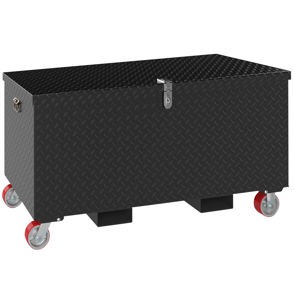 Vestil 36" x 48" Portable Steel Tread Plate Toolbox with Fork Pockets ...