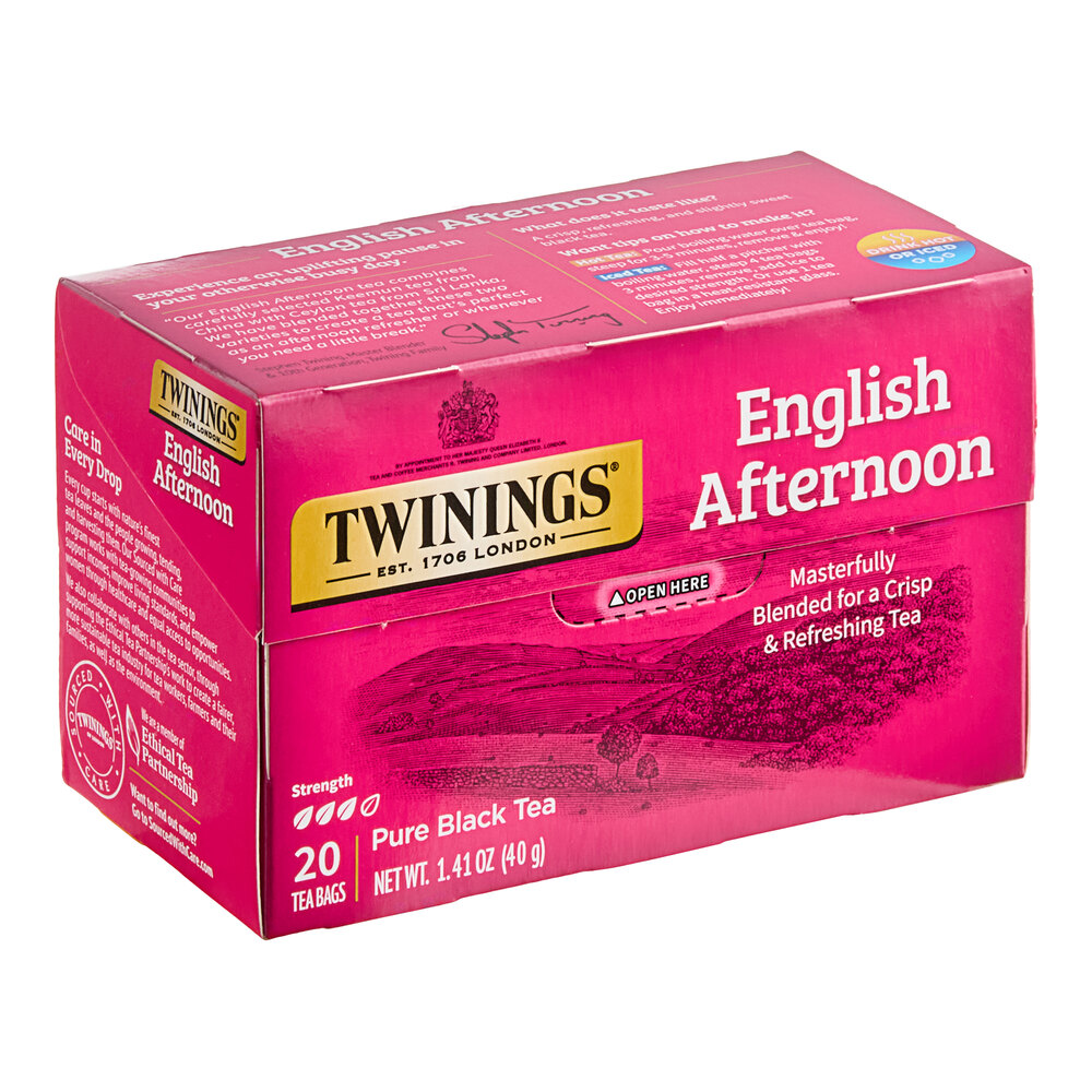 Twinings English Afternoon Tea Bags - 20/Box