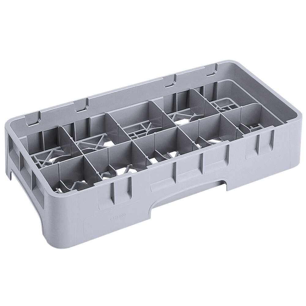Cambro 10HS434151 Soft Gray Camrack 10 Compartment 5 1/4" Half Size ...