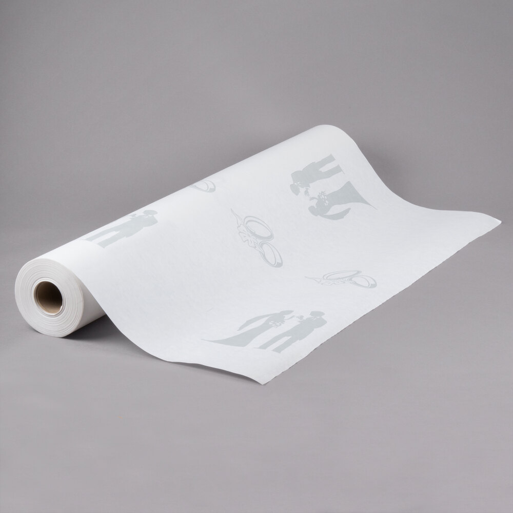 40" x 300' Paper Table Cover with Wedding Pattern