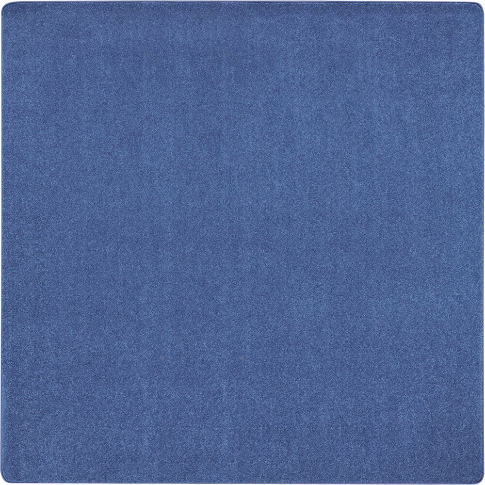 Joy Carpets Kid Essentials Just Kidding 12' Cobalt Blue Square Area Rug