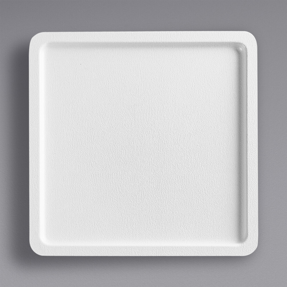 Cal-Mil Modular 9" x 9" White Square Melamine Tray