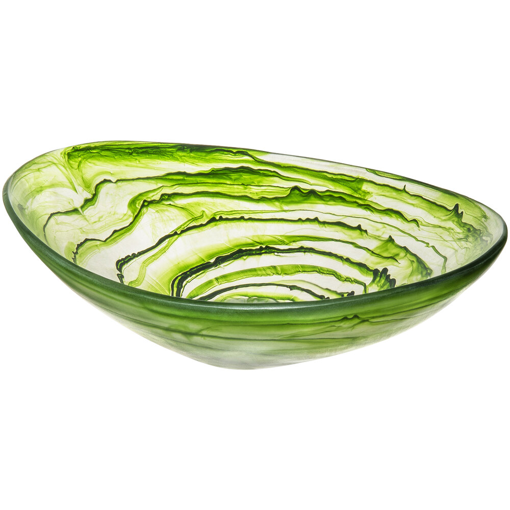 Bon Chef 7 3/4" x 5" Oval Eden Shallow Resin Bowl