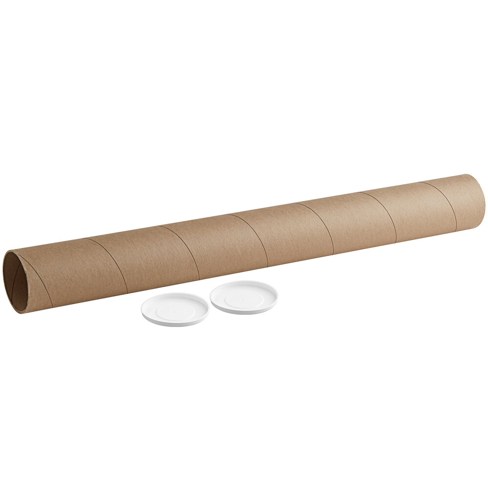 Lavex 4" x 48" Kraft Mailing Tube - 15/Case