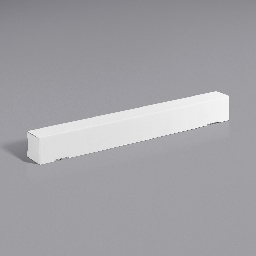 Lavex 3" x 3" x 18" White Square Mailing Tube - 25/Bundle