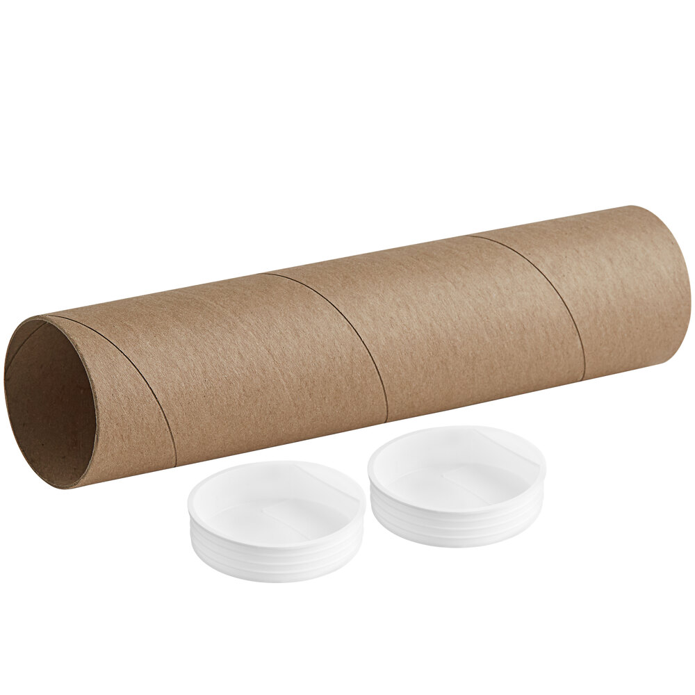 Lavex 4" x 18" Kraft Mailing Tube - 15/Case