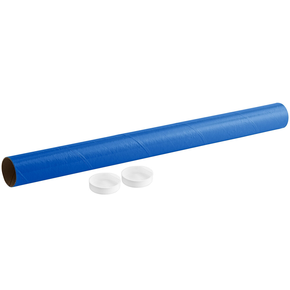 Lavex Industrial 3" x 18" Blue Mailing Tube - 24/Case