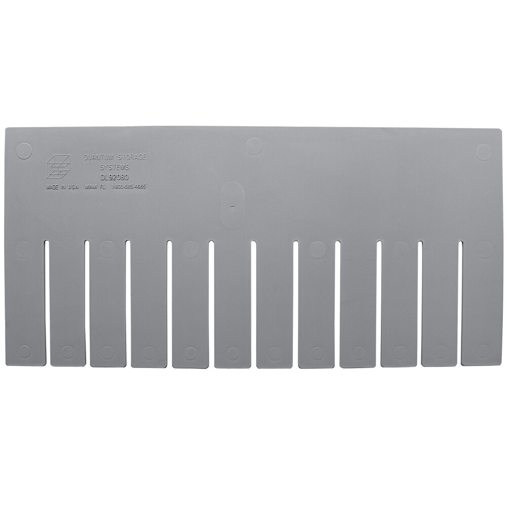 Quantum Gray Long Divider for DG92080 Dividable Grid Container - 6/Pack
