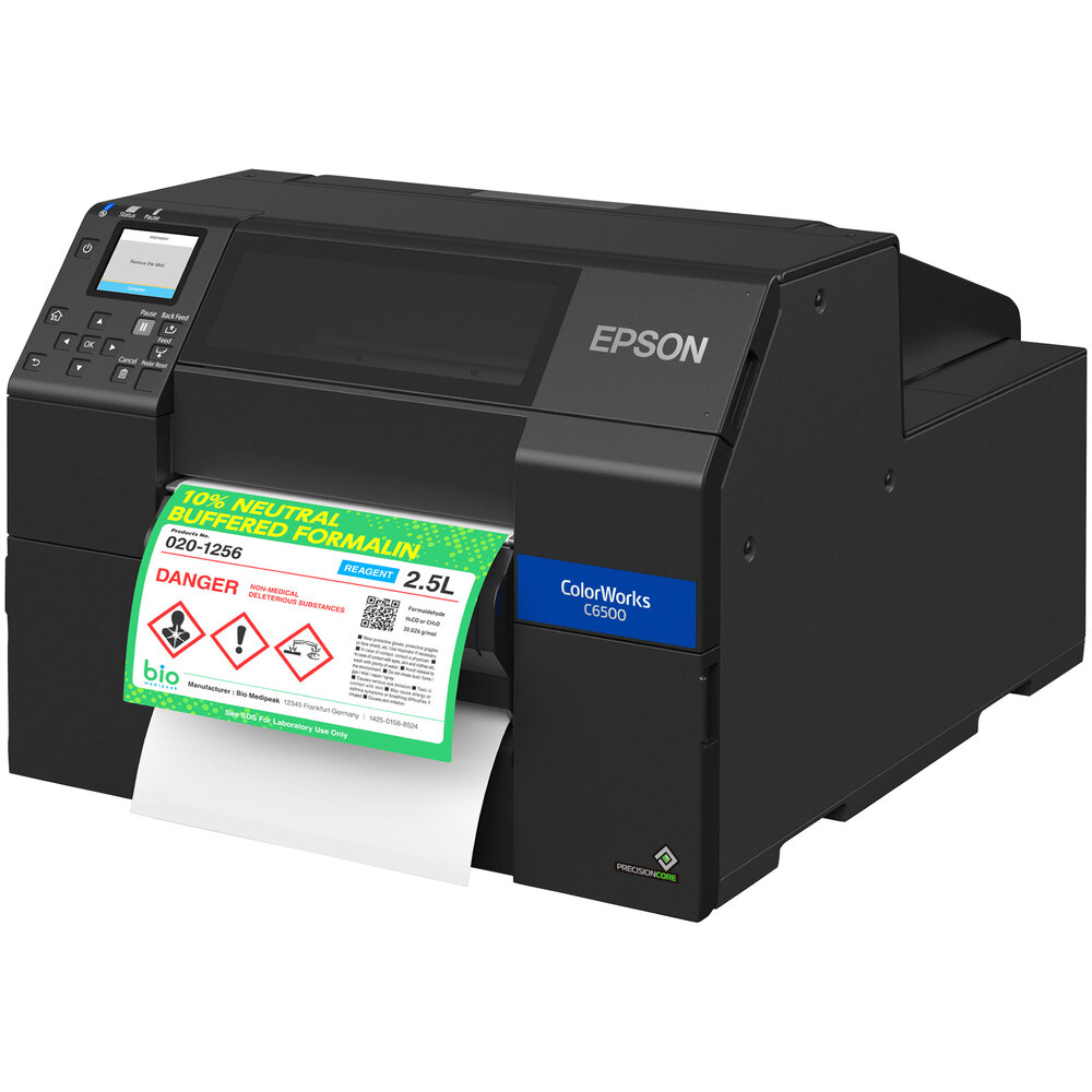 Epson C31CH77A9971 ColorWorks C6500PU Color Label Printer with Peeler ...