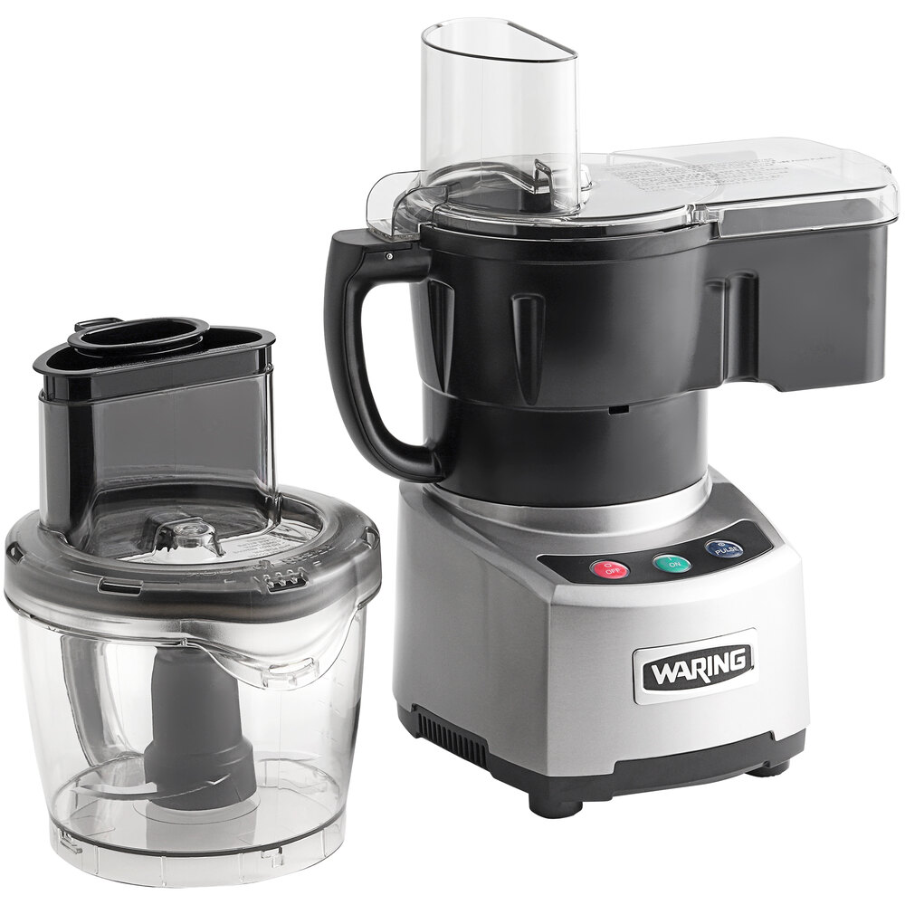 Waring WFP16SC Combination Food Processor with 4 Qt. Clear Bowl ...