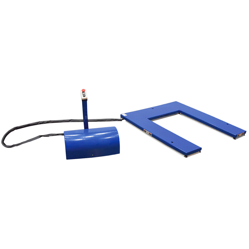 Vestil 2,000 lb. "U" Type Electric Lift Table with Remote Power Unit ...