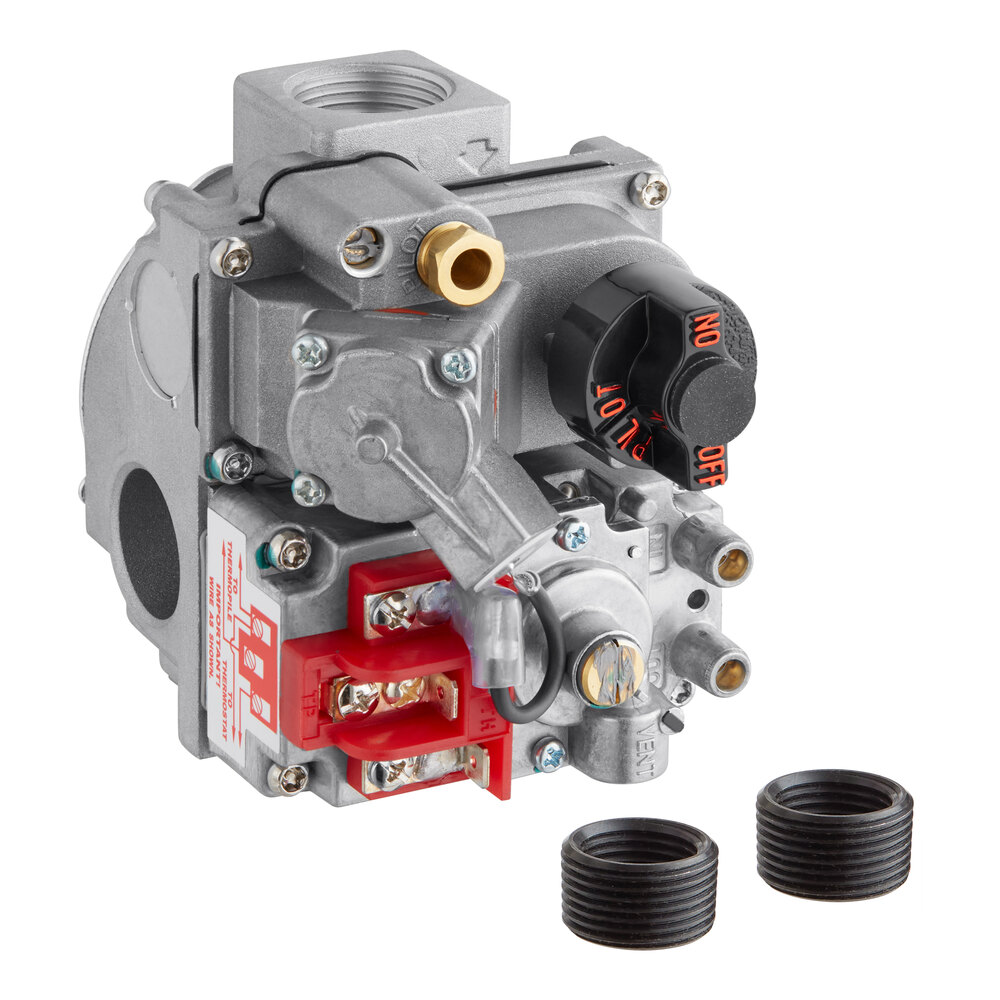 Millivolt Liquid Propane Pilot Combination Valve for Fryers; 3/4" Gas ...