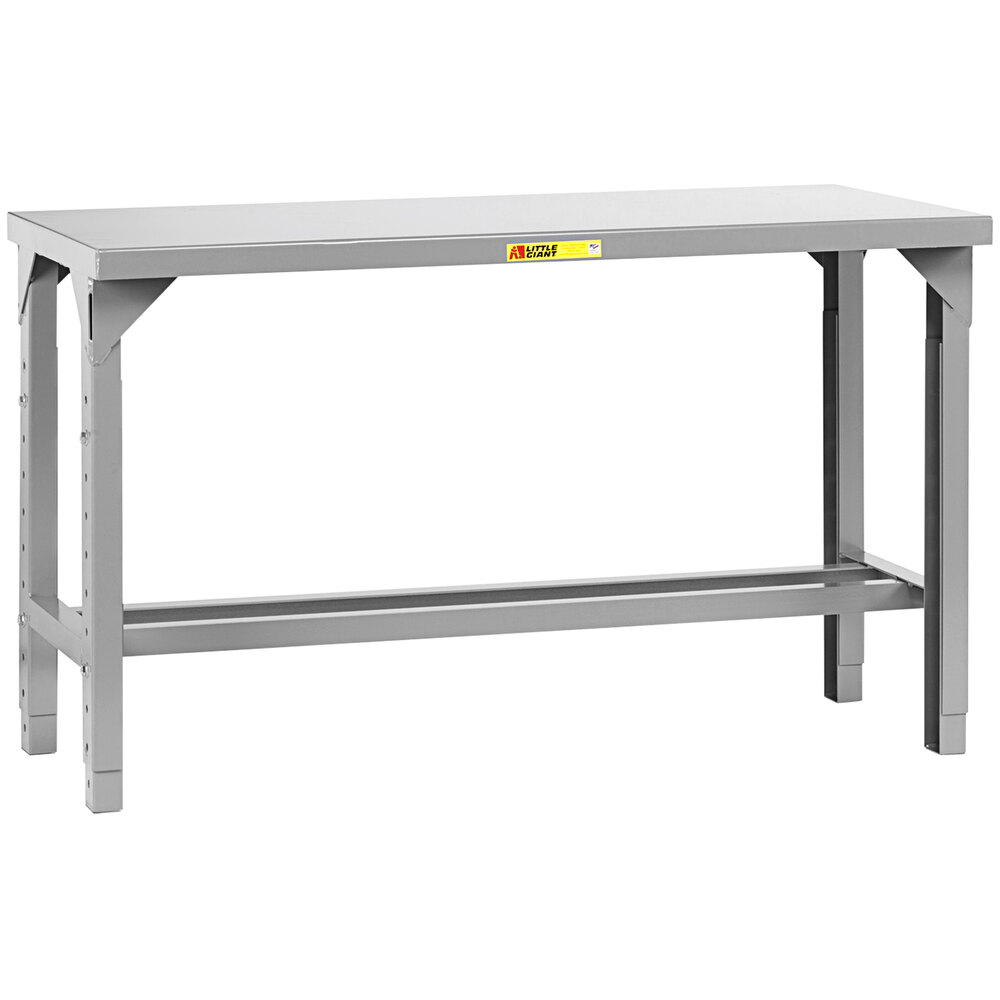 Little Giant 36" x 60" Adjustable Height Fully Welded Steel Workbench ...