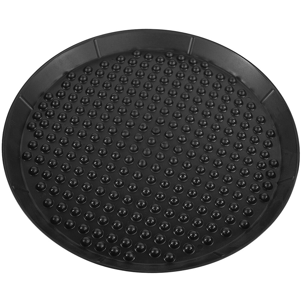 HS Inc. 19" Charcoal Polypropylene Pizza Pleezer Pizza Tray - 12/Case