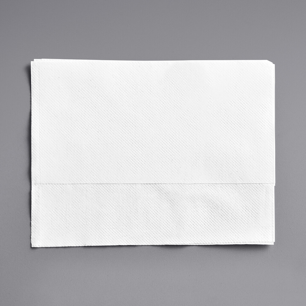 Dixie Full Fold White 1-Ply Napkin - 10800/Case