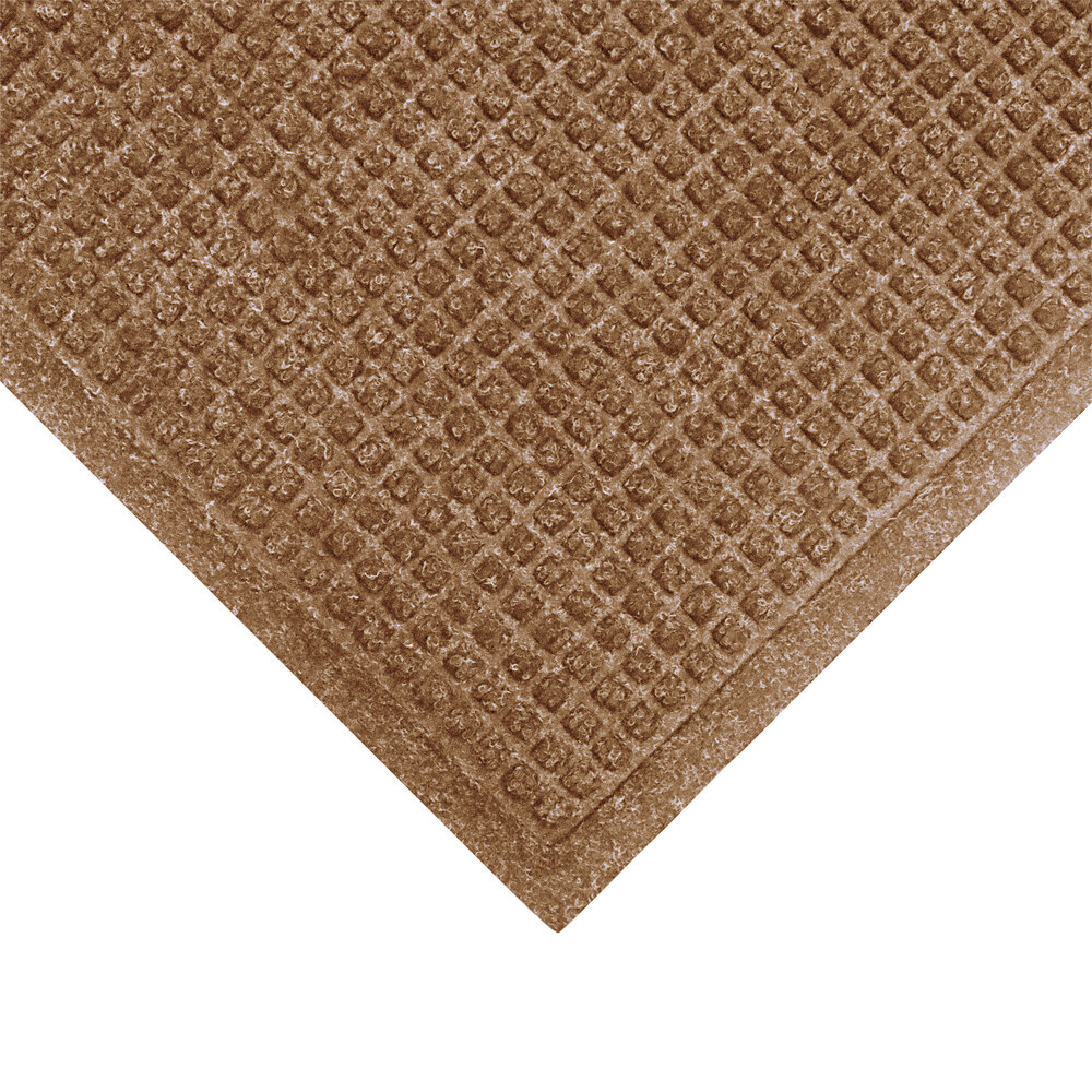 M+A Matting WaterHog 2' x 3' Medium Brown Mat with Fashion Fabric ...