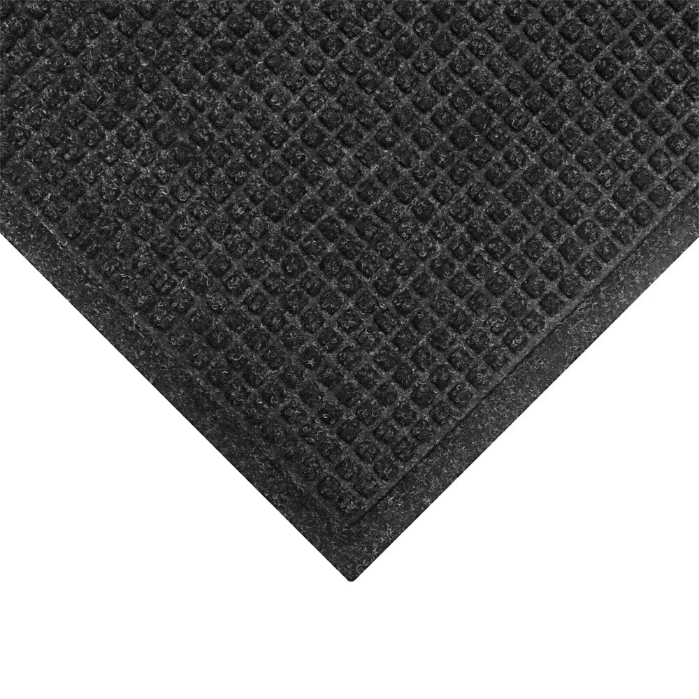 M+A Matting WaterHog 2' x 3' Charcoal Mat with Fashion Fabric Border ...