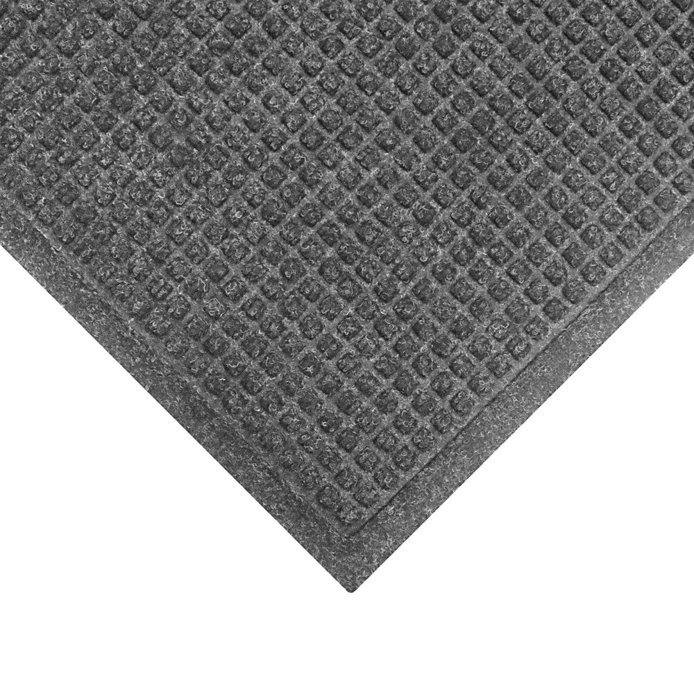 M+A Matting WaterHog 3' x 4' Medium Gray Mat with Fashion Fabric Border ...