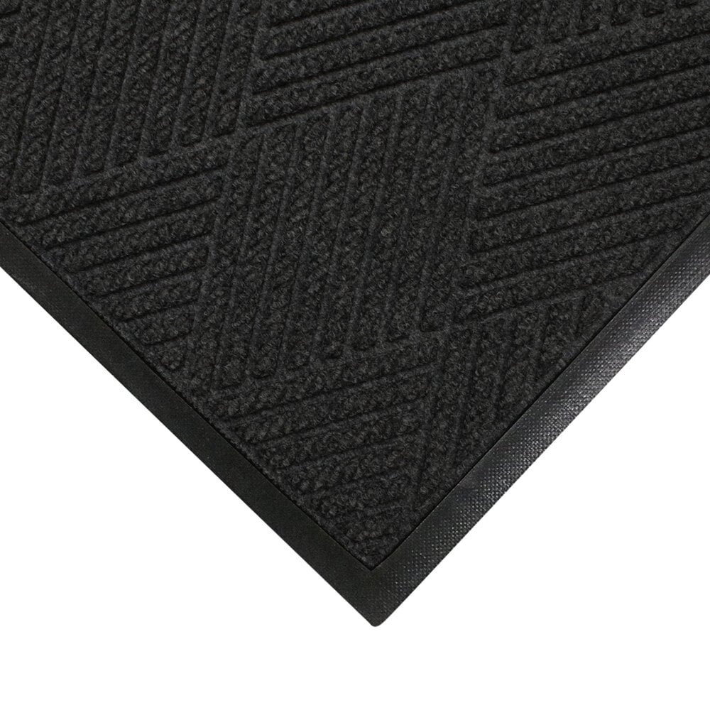 M+A Matting WaterHog Eco Premier 3' x 5' Black Smoke Mat with Classic ...