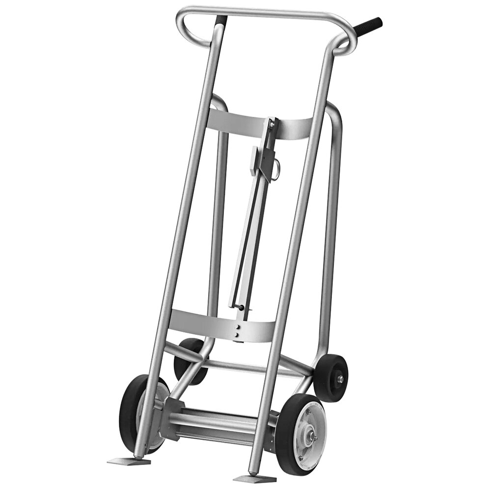 Valley Craft EZY-Rol 1,000 lb. 4-Wheel Aluminum Drum Truck with Solid ...