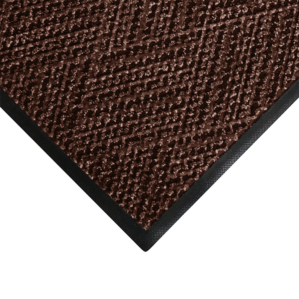 M+A Matting WaterHog Diamondcord 2' x 3' Brown Mat with Classic Border ...