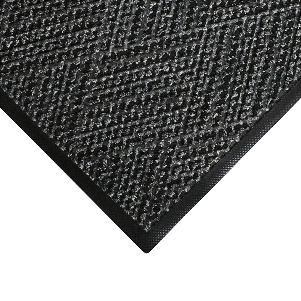 M+A Matting WaterHog Diamondcord 2' x 3' Charcoal Mat with Classic ...