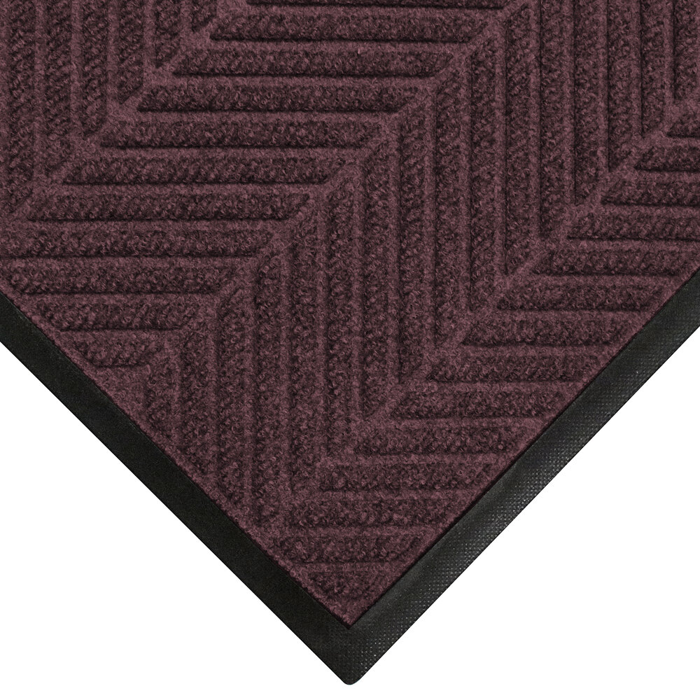 M+A Matting WaterHog Eco Elite Classic 4' x 6' Maroon Mat with Classic ...