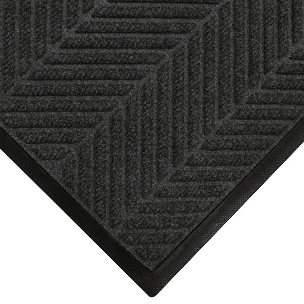 M+A Matting WaterHog Eco Elite Classic 4' x 8' 6" Black Smoke Mat with ...