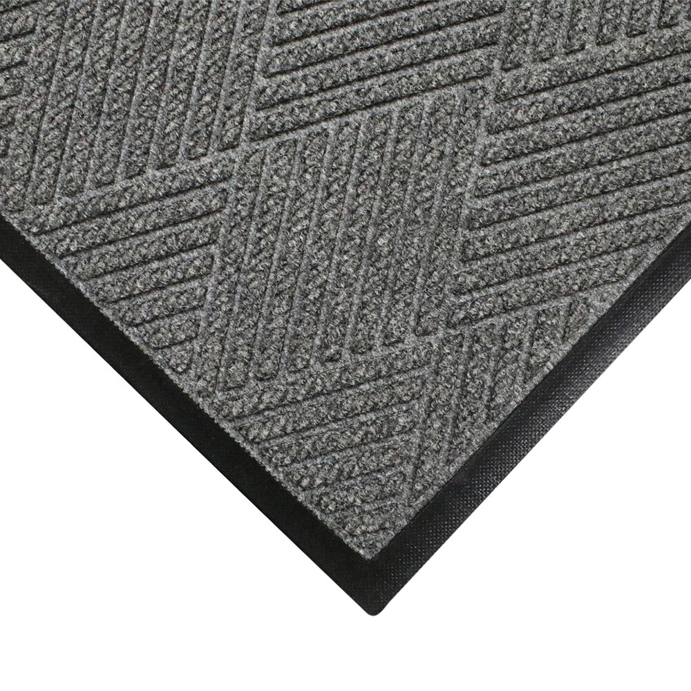 M+A Matting WaterHog Eco Premier 4' x 6' Gray Ash Mat with Classic ...