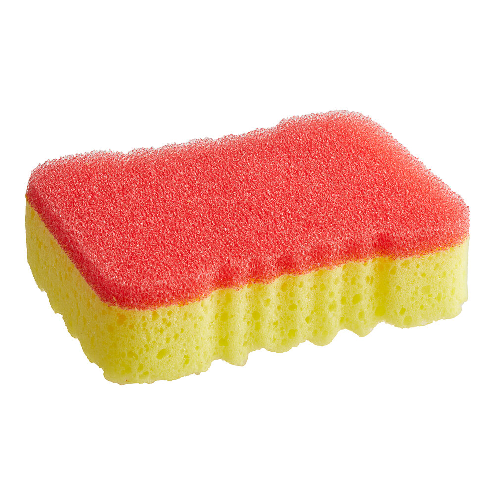 Lavex 8" x 5 3/4" x 2" Jumbo Double-Action Sponge