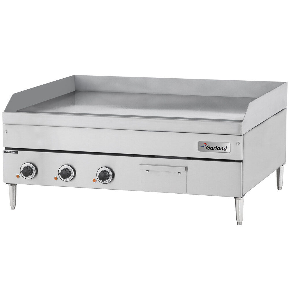 Garland E24-48G 48" Heavy-Duty Electric Countertop Griddle - 240V, 1 ...