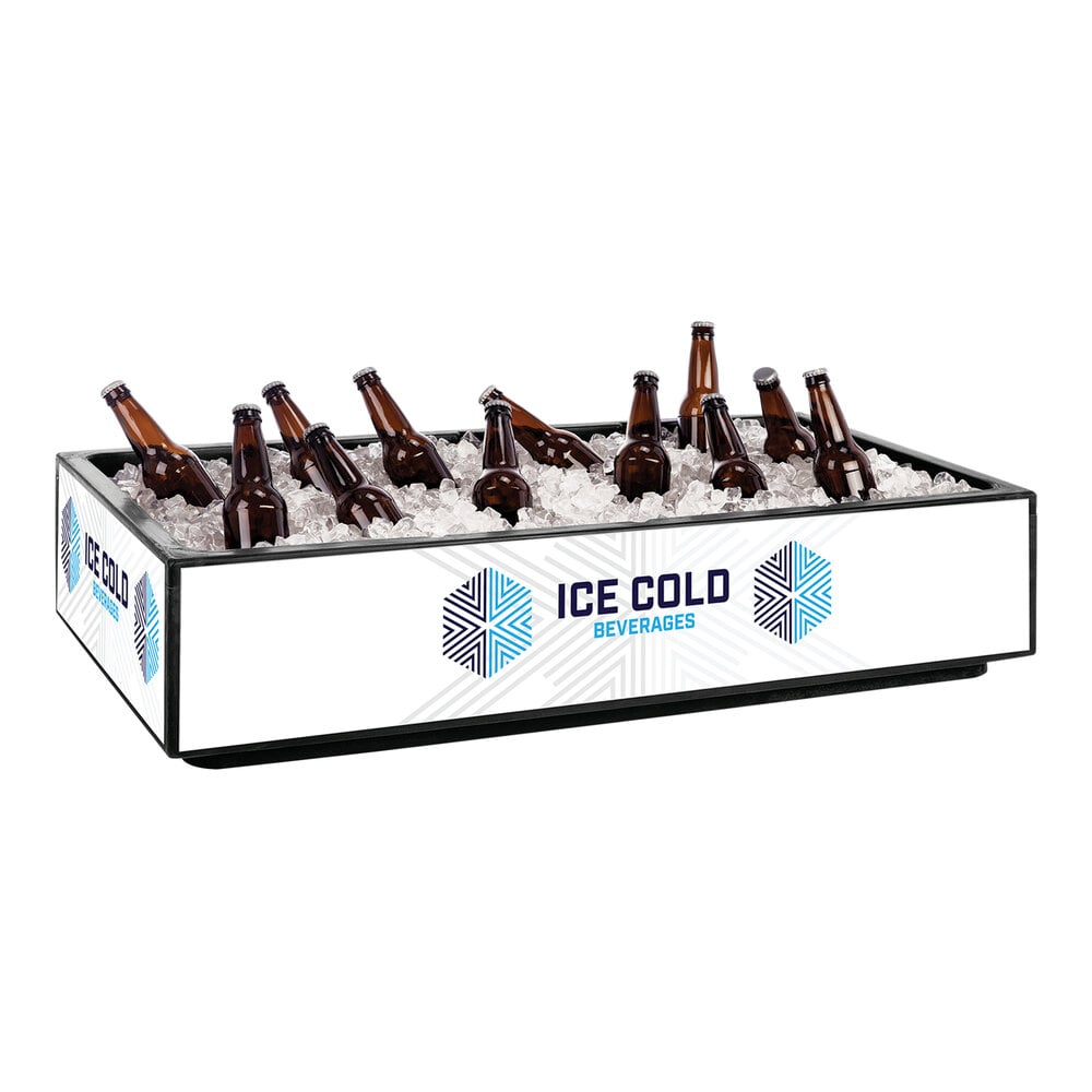 IRP 3101484 Black Chiller 48 Qt. Countertop Merchandiser with Ice Cold ...