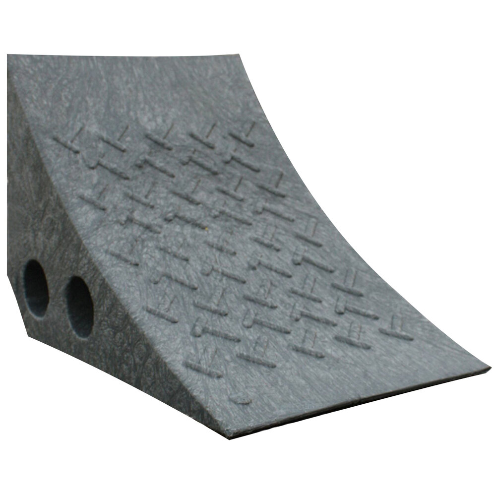 Plastics-R-Unique Charcoal Gray Plastic Parking Wheel Chock PWC-CG