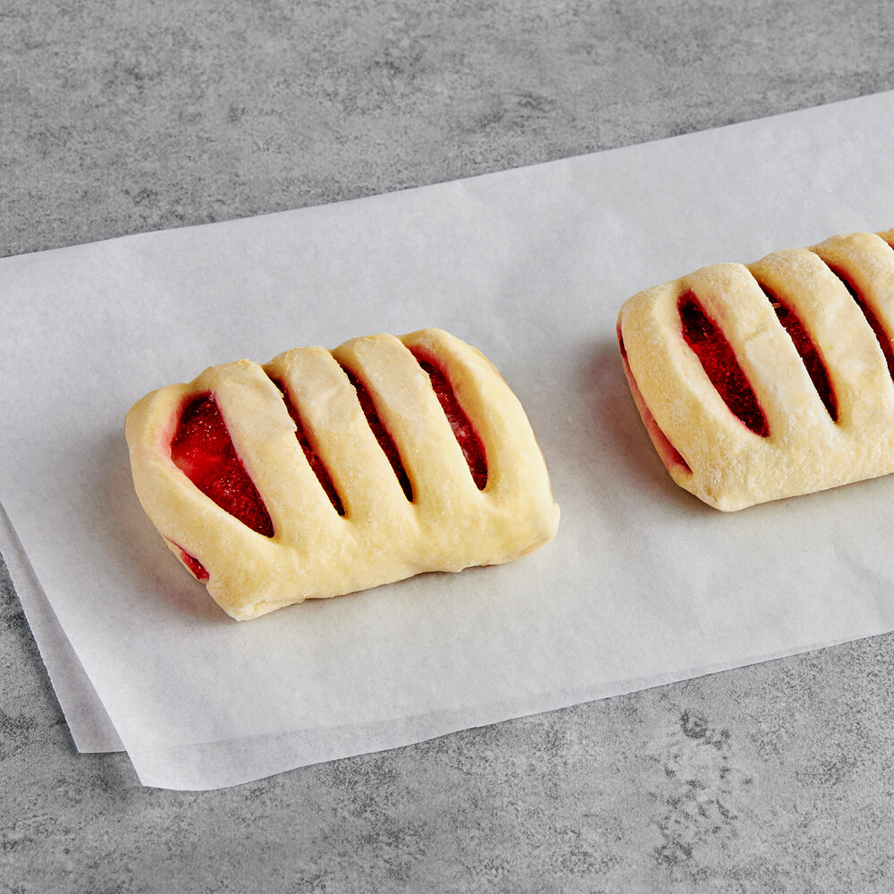 Bridor Ready-to-Bake Mini Raspberry Danish 1.6 oz. - 80/Case