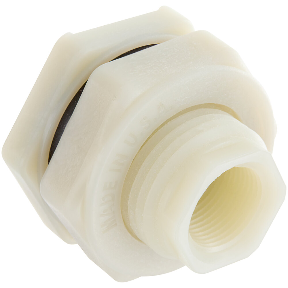 Green Leaf TF34NE 3/4" Nylon Tank Bulkhead Fitting with EPDM Gasket