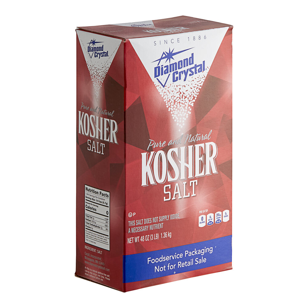 Diamond Crystal Kosher Salt in Bulk - 3 lb. 9/Case
