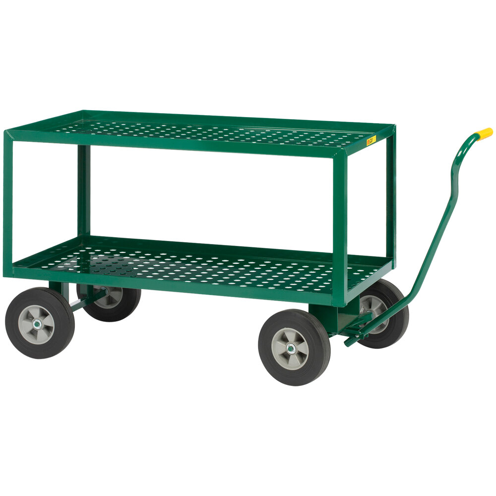 Little Giant 24" x 48" Green Perforated 2-Shelf Garden Truck with 10 ...