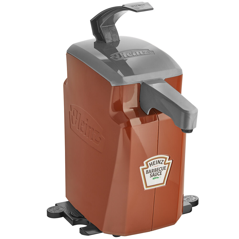 Heinz Keystone 1.5 Gallon Brown Plastic Countertop Barbeque Pump Dispenser